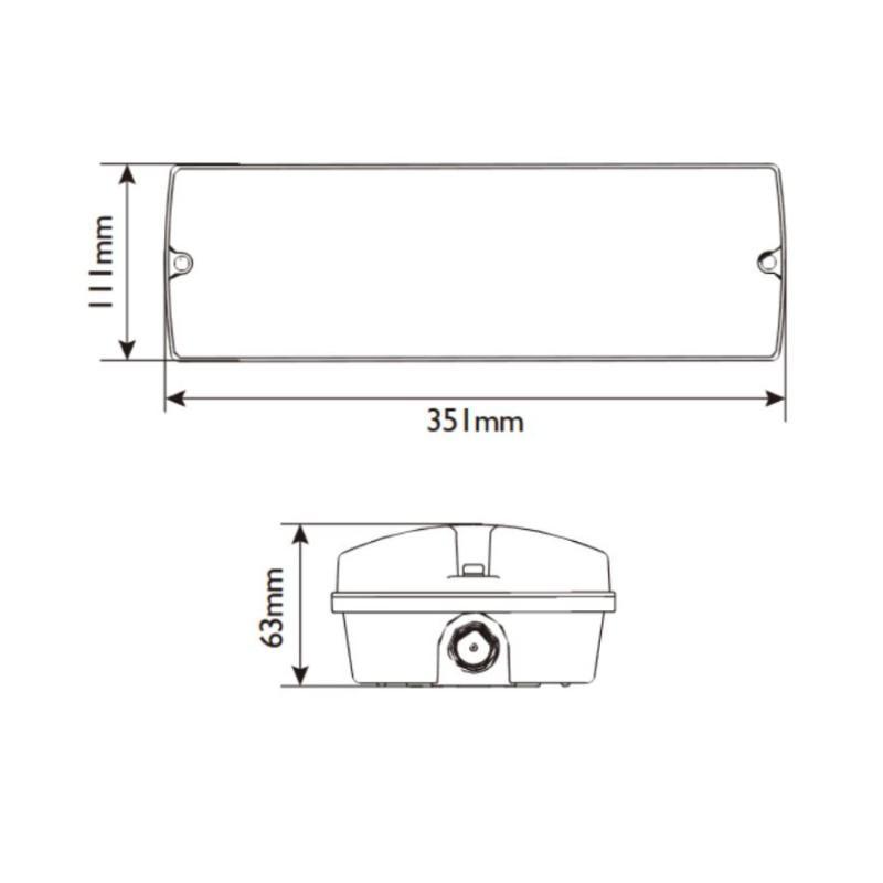 LED Emergency Bulkhead Light | Self Test