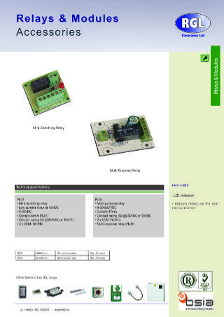 Multi Purpose Relay 6-40V DC or 6-30V AC Input